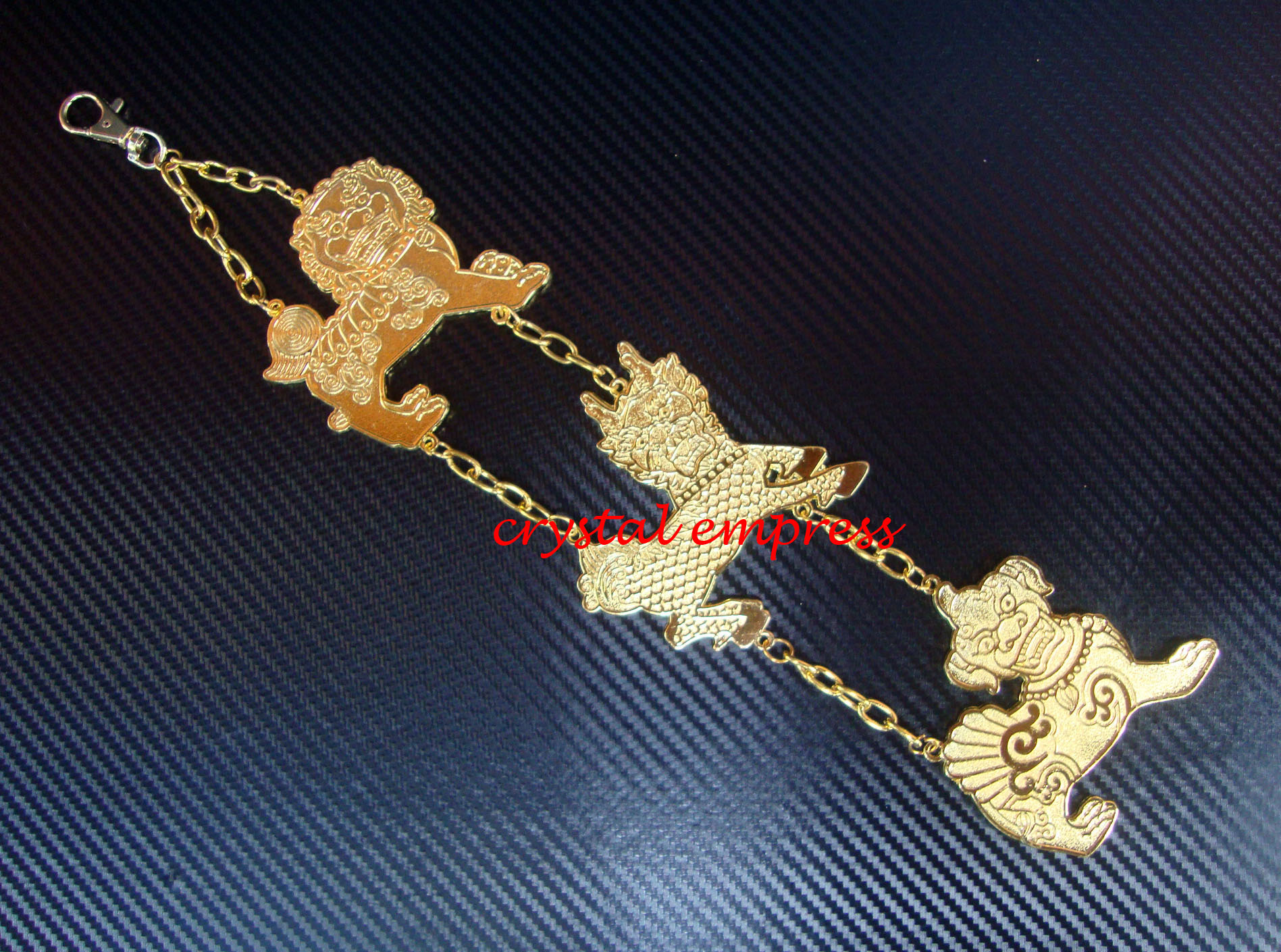 3 Celestial Guardians Metal Plaque - Crystal Empress Feng Shui Store
