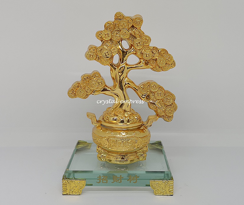 Golden Wealth Tree for Prosperity 2 - Crystal Empress Feng Shui Store