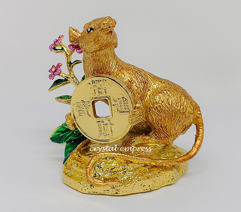2020 Golden Rat Holding Coin with “Your Luck Has Arrived” - Crystal ...