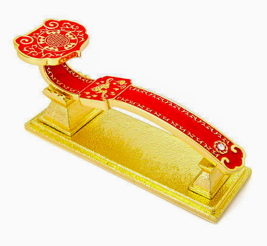 2021 Red Ru Yi with Bats - Crystal Empress Feng Shui Store