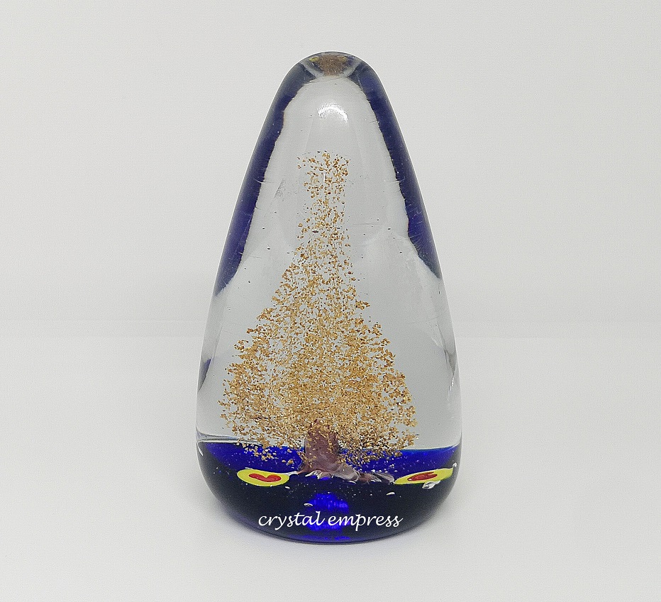 2021 Golden Glass Money Tree - Crystal Empress Feng Shui Store