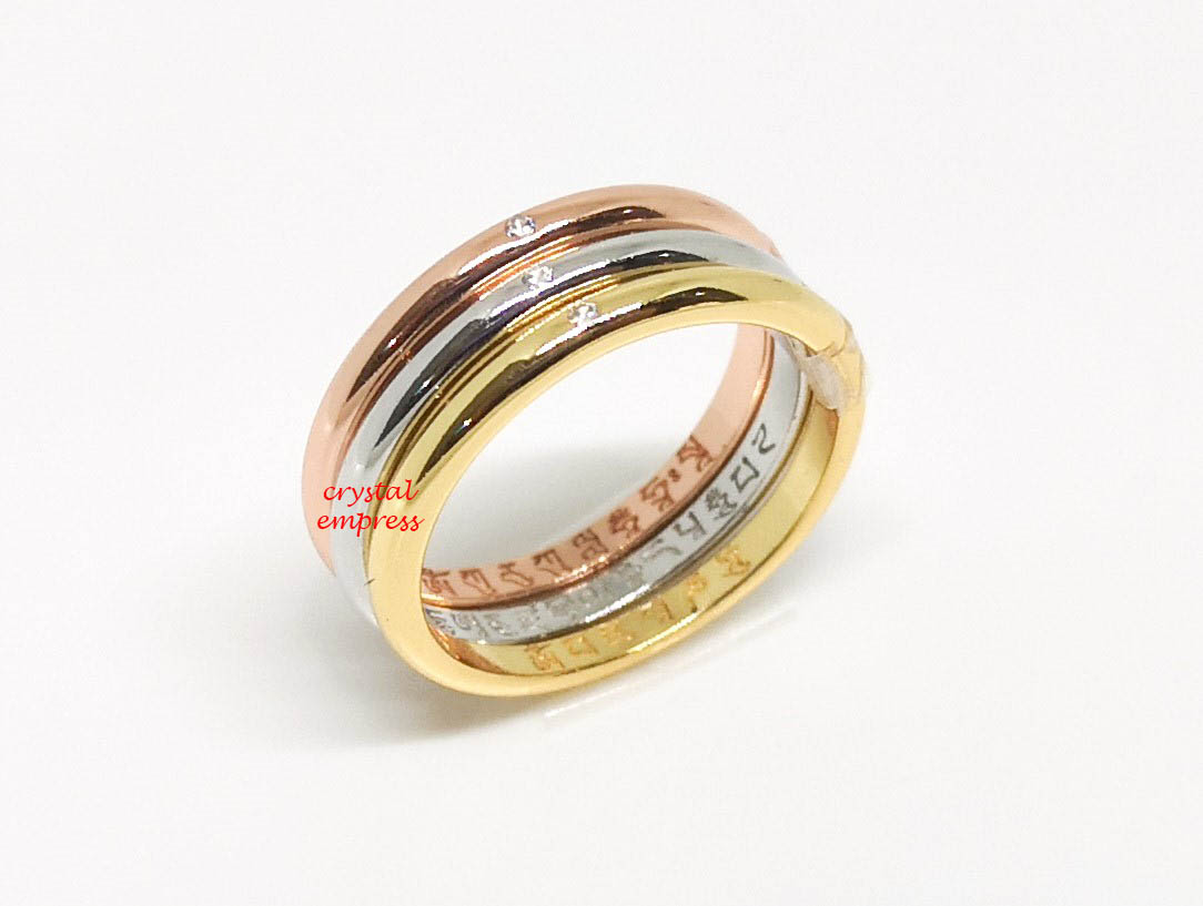 2024 Mantra Ring For Power, Influence & Wealth (Set of Three) - Crystal ...