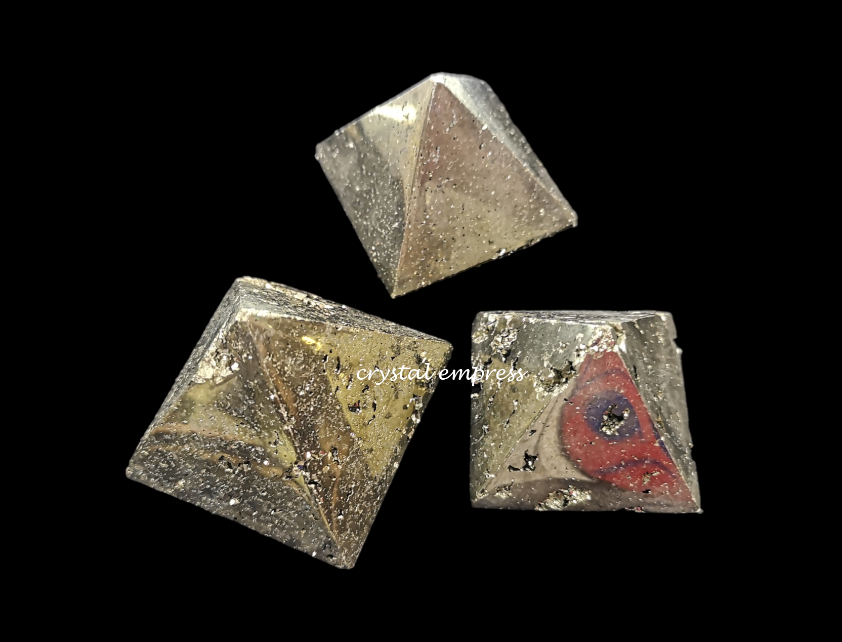 Pyrite Crystal Pyramid - Crystal Empress Feng Shui Store