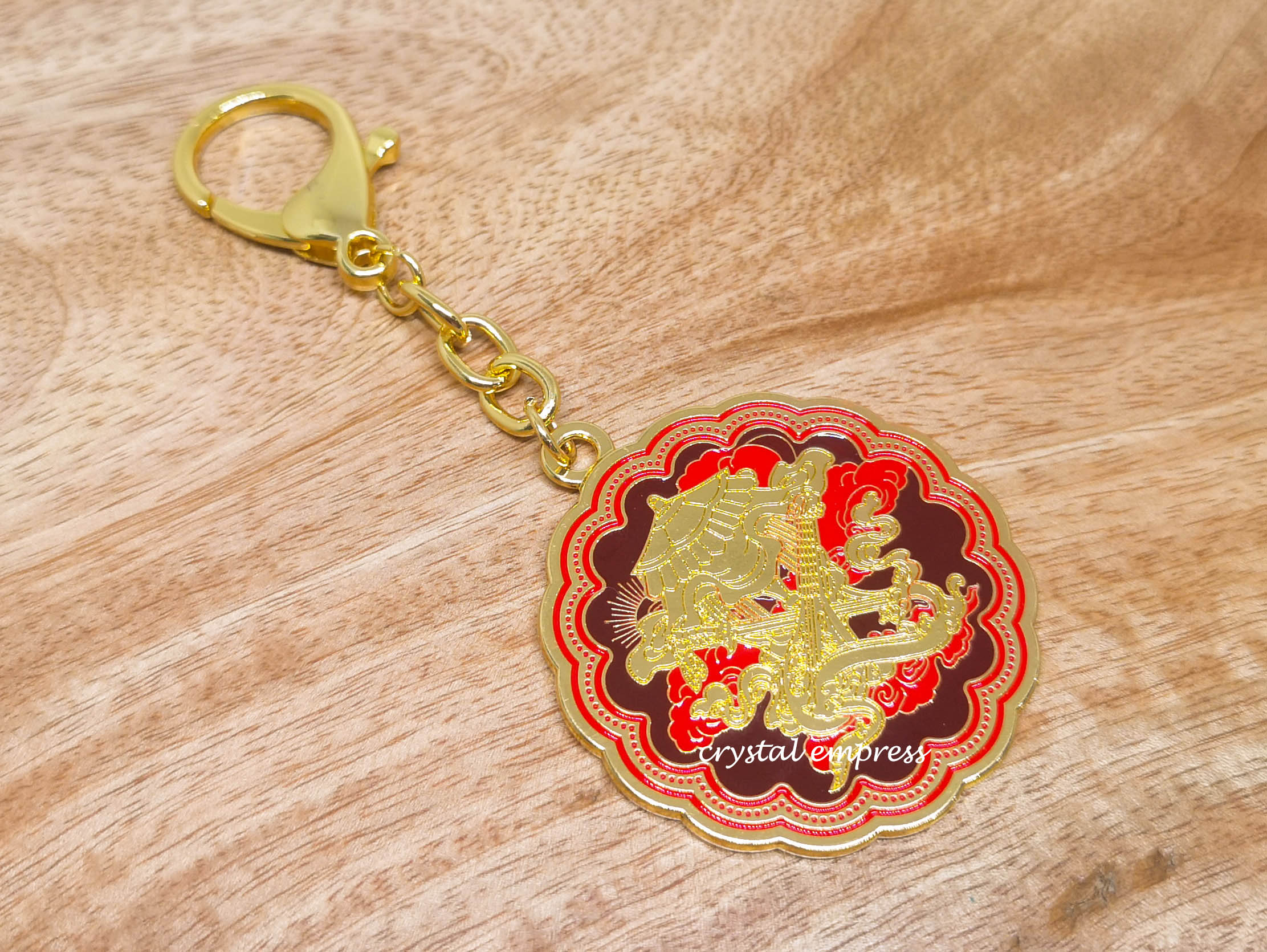 2025 Four Weapon Protection Amulet Keychain - Crystal Empress Feng Shui ...