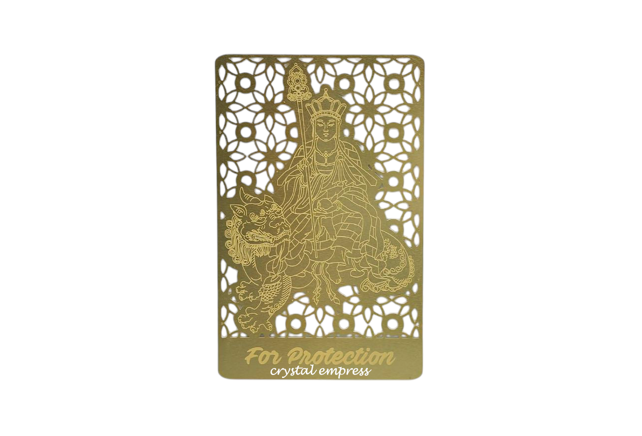 2026 Ksiddigarbha on Chi Lin Gold Wallet Mantra Card - Crystal Empress ...